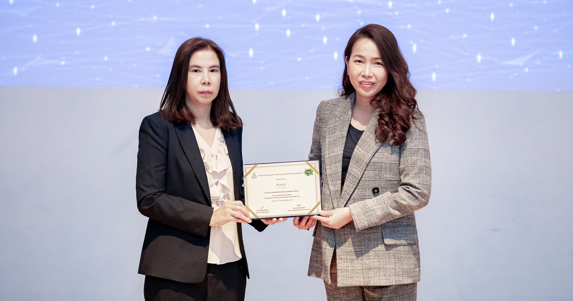 SC Asset รับรางวัลเกียรติคุณ Sustainability Disclosure 2566